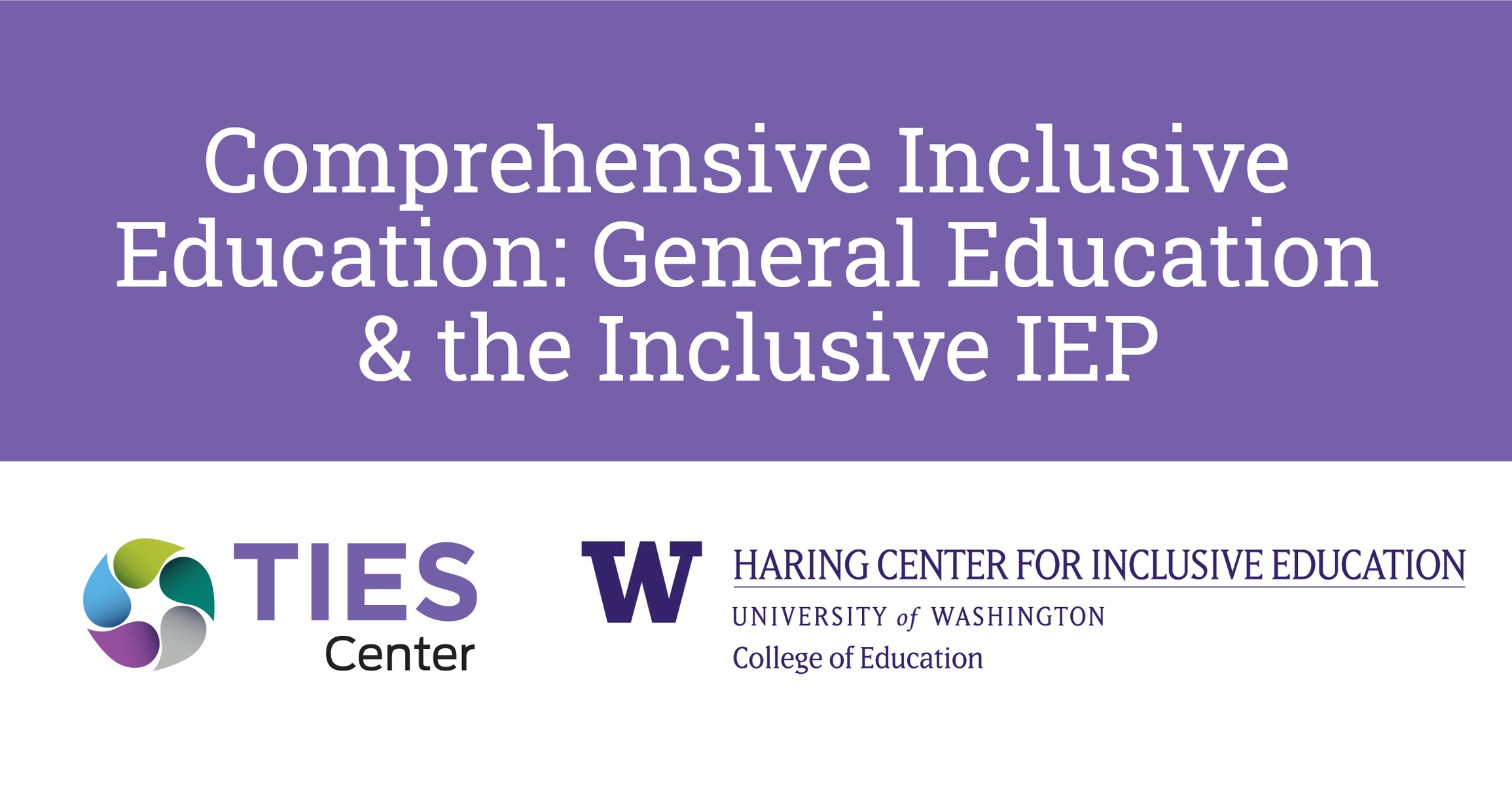 Comprehensive Inclusive Education: General Education & the Inclusive ...