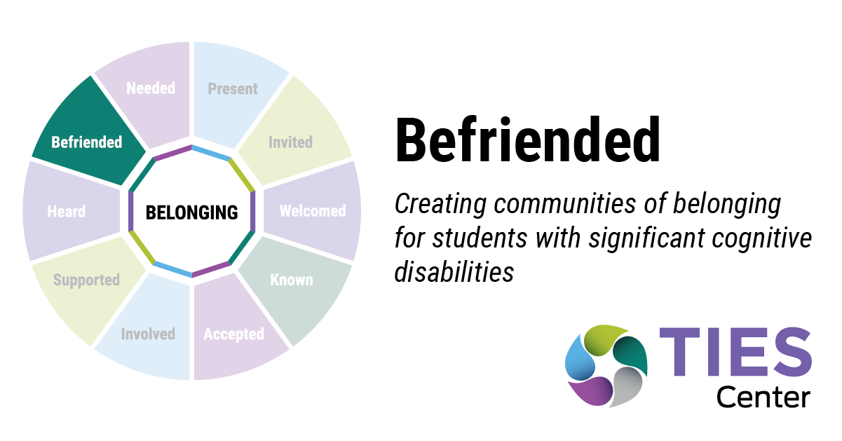 TIES Belonging Resources | Befriended | Institute on Community ...