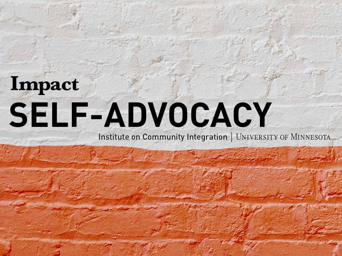 Feature Issue on Self-Advocacy for People with Intellectual ...