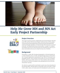 Help Me Grow MN and MN Act Early Project Partnership | Institute on ...